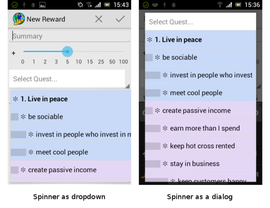 How To Make Android Spinner Options Popup In A Dialog Roger Keays